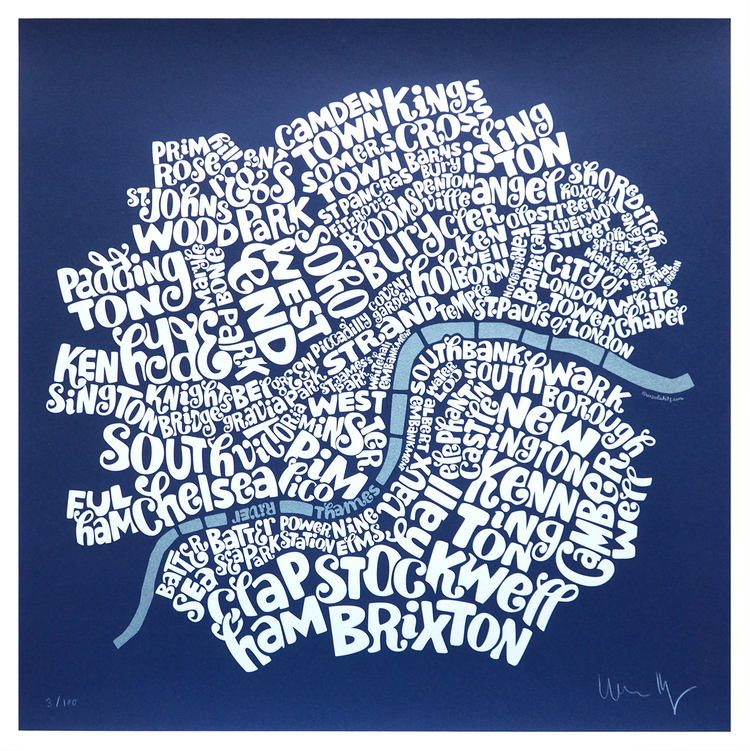 Typographic City Maps – On Art and Aesthetics