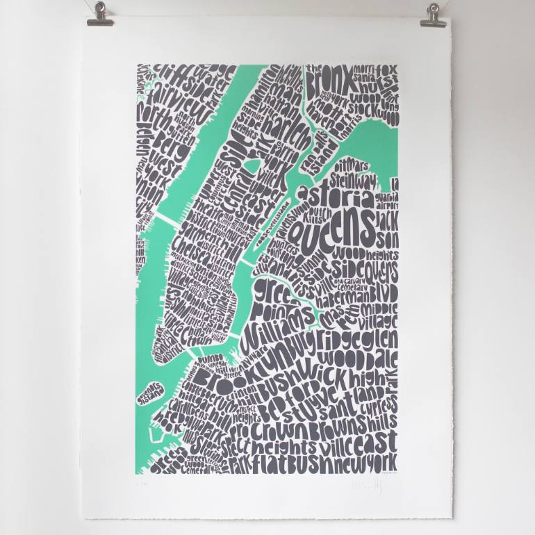 Typographic City Maps – On Art and Aesthetics
