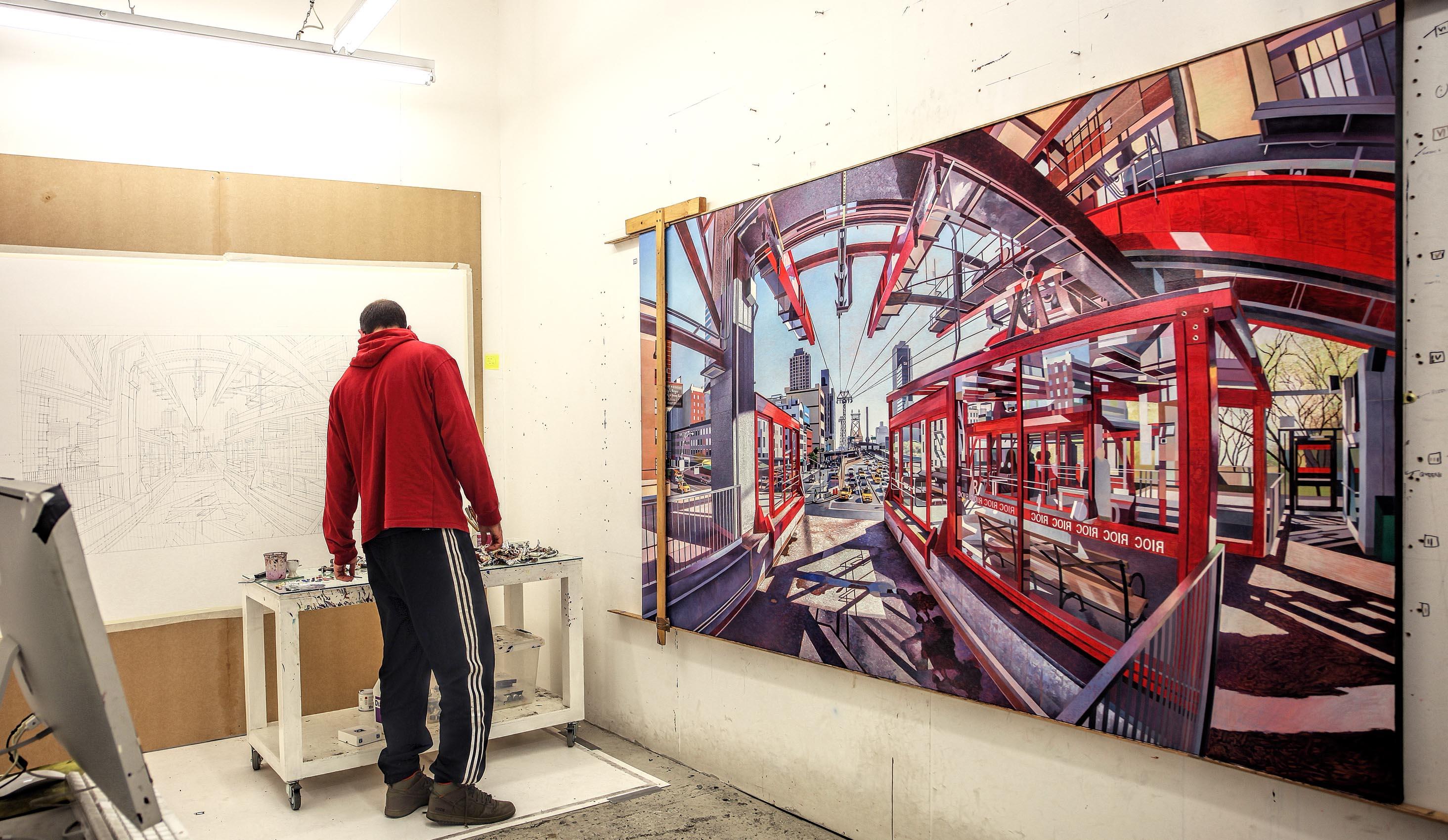 Attempts to Fix the Chaos of the Modern City: Paintings by Nathan Walsh ...