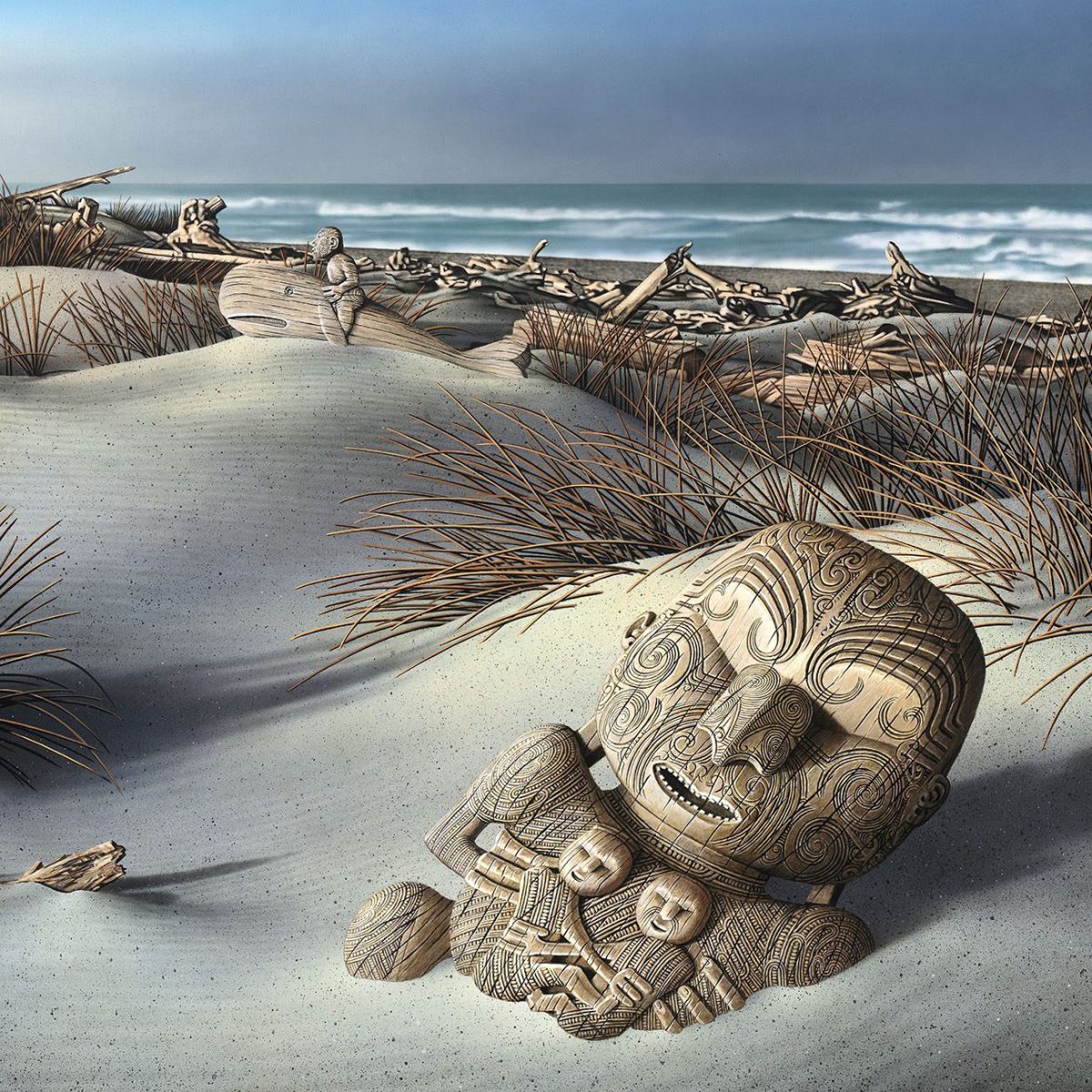Warriors and Chiefs, Canoes and Creatures: Paintings on Iconic Maori ...