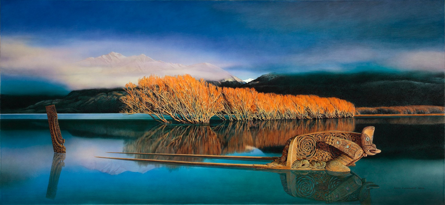 Warriors and Chiefs, Canoes and Creatures: Paintings on Iconic Maori ...