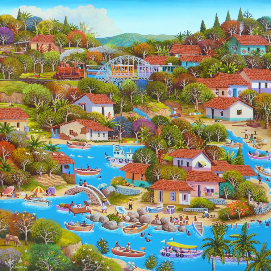 Magic Mountains, Mystic Valleys: Landscapes by Salvadoran Naïve Artist Fausto Perez – On Art and ...